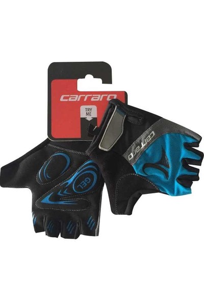 Carraro V7B Kısa Parmak Bisiklet Eldiveni Mavi S