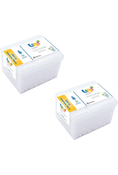 Uni Baby Uni Care %100 Pamuk Kulak Temizleme Çubuğu 300'LÜ X2 Uni Baby Uni Care %100 Pamuk Kulak Temizleme Çubuğu 300'LÜ X2