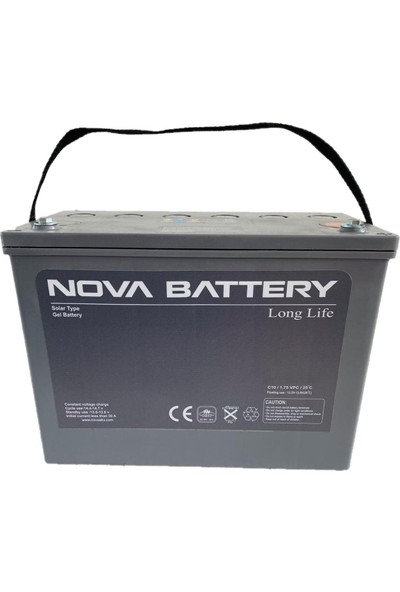 Nova Akü 12V 90 Ah Amper Solar Jel Akü Nova Akü 12V 90 Ah Amper Solar Jel Akü