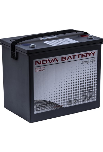 Nova Akü 12V 80 Ah Amper Deep Cycle Jel Akü Nova Akü 12V 80 Ah Amper Deep Cycle Jel Akü