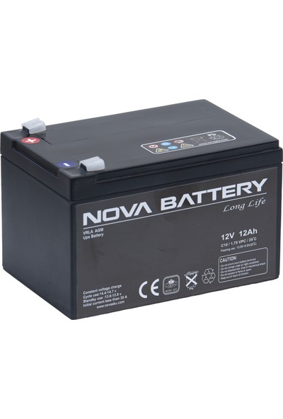 Nova Akü 12V 12 Ah Amper Kuru (Agm) Akü