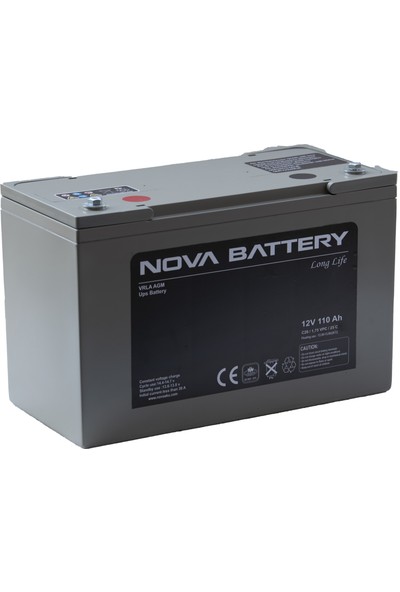 Nova Akü 12V 110 Ah Amper Kuru (Agm) Akü