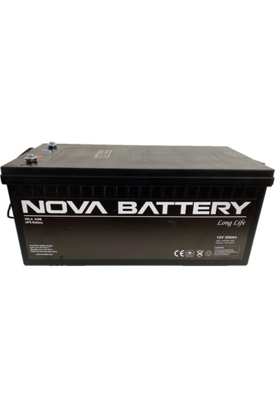 Nova Akü 12V 200 Ah Amper Kuru (Agm) Akü