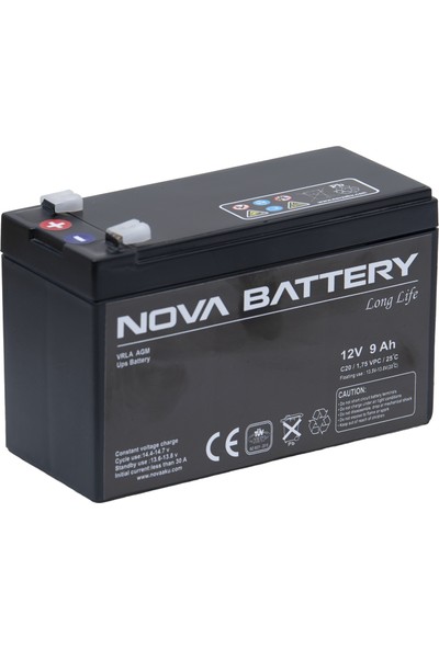 Nova Akü 12V 9 Ah Amper Kuru (Agm) Akü