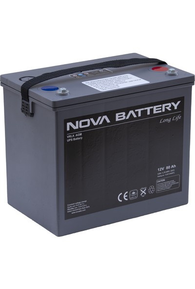Nova Akü 12V 80 Ah Amper Kuru (Agm) Akü