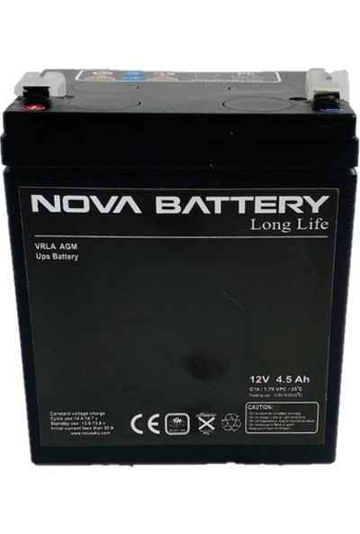 Nova Akü 12V 4,5 Ah Amper Kuru (Agm) Akü