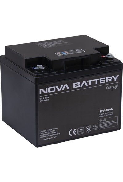 Nova Akü 12V 40 Ah Amper Kuru (Agm) Akü