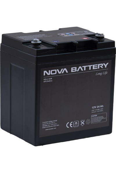 Nova Akü 12V 24 Ah Amper Kuru (Agm) Akü