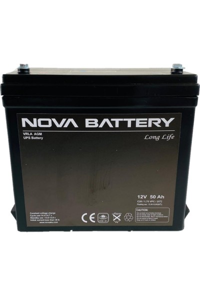 Nova Akü 12V 50 Ah Amper Kuru (Agm) Akü