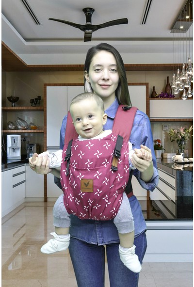 Vivolibaby Era Claret Windrose Ergonomik Kanguru Vivolibaby Era Claret Windrose Ergonomik Kanguru