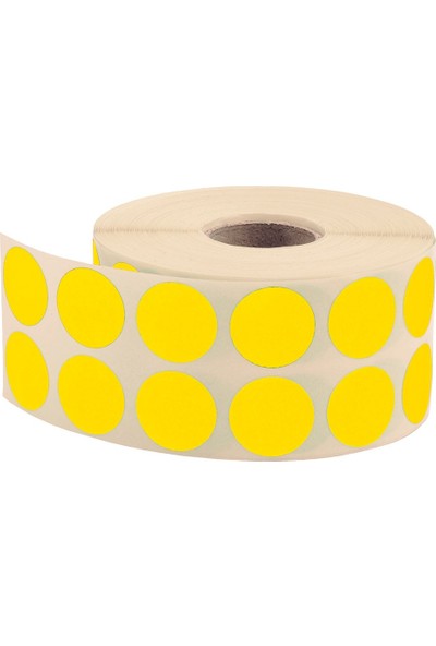 Sert Kırtasiye Noktalama Etiketi 10 mm 5000'LI Sarı