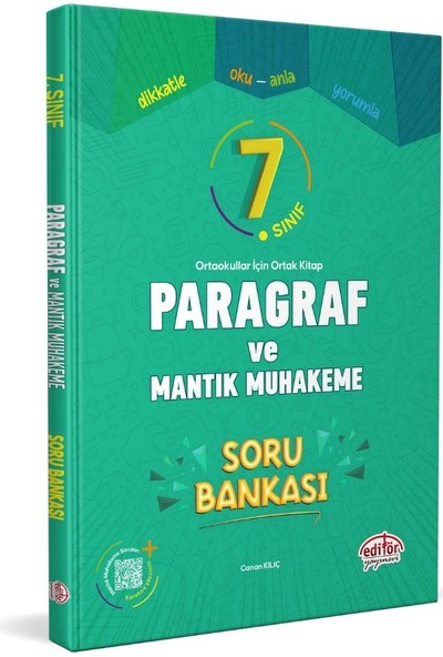 Editör Yayınları 7. Sınıf Paragraf ve Mantık Muhakeme Soru Bankası Editör Yayınları 7. Sınıf Paragraf ve Mantık Muhakeme Soru Bankası