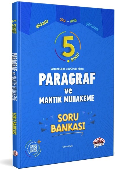 Editör Yayınları 5. Sınıf Paragraf ve Mantık Muhakeme Soru Bankası Editör Yayınları 5. Sınıf Paragraf ve Mantık Muhakeme Soru Bankası