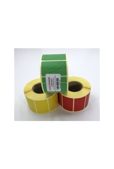 Ofis Turka Renkli Termal Barkod Etiketi 30X50 1.000´Lİ Ofis Turka Renkli Termal Barkod Etiketi 30X50 1.000´Lİ