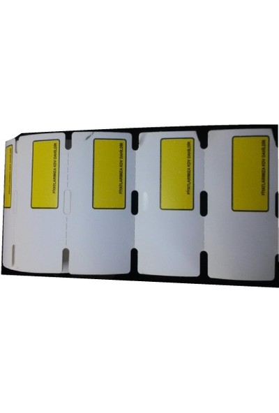 Ofis Turka Termal Karton Raf Etiketi Sari 38X80 500 Lü Rulo Ofis Turka Termal Karton Raf Etiketi Sari 38X80 500 Lü Rulo