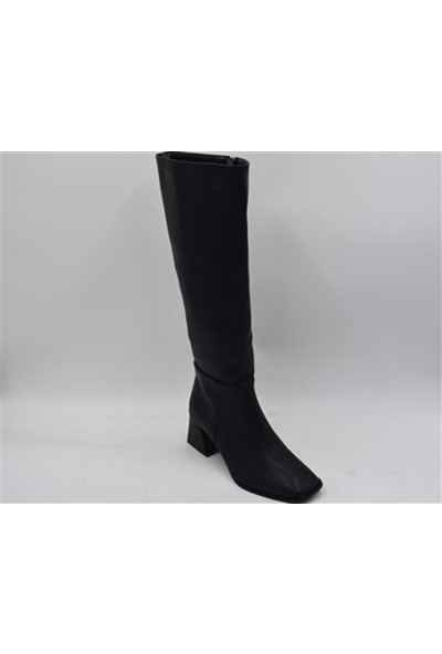 Akran Srb ST04829 Topuklu Kadın Çizme - Siyah - 38