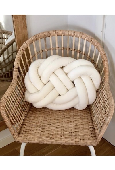 Örgü Yastık Dekoratif Örgü Düğüm Yastık
