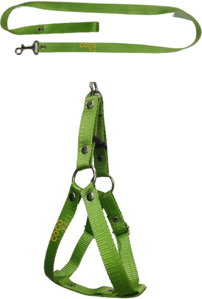 Coco Pet Köpek Göğüs Tasması Seti 4-11 kg Yeşil Küçük ve Orta Irklar Için Gezdirme Ipi ile Birlikte Coco Pet Köpek Göğüs Tasması Seti 4-11 kg Yeşil Küçük ve Orta Irklar Için Gezdirme Ipi ile Birlikte