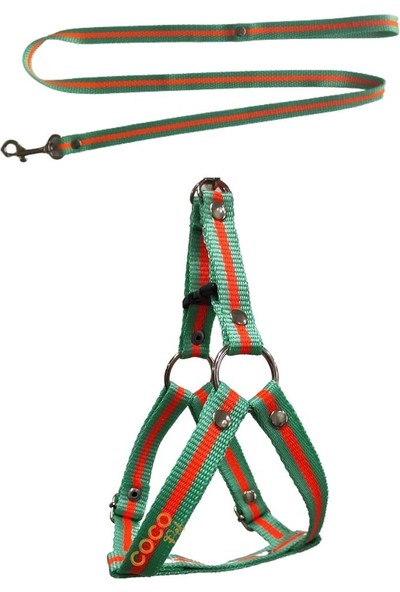 Coco Pet Köpek Göğüs Tasması Seti 4-11 kg Turuncu Turkuaz Küçük ve Orta Irklar Için Gezdirme Ipi ile Birlikte Coco Pet Köpek Göğüs Tasması Seti 4-11 kg Turuncu Turkuaz Küçük ve Orta Irklar Için Gezdirme Ipi ile Birlikte
