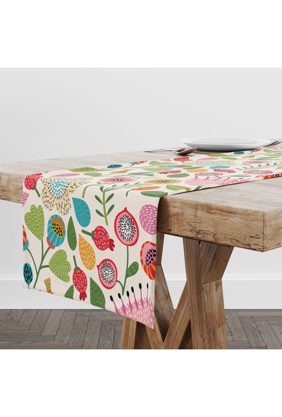 Ay Yıldız Dijital Şık ve Dekoratif Dijital Baskılı Runner Masa Örtüsü Ay Yıldız Dijital Şık ve Dekoratif Dijital Baskılı Runner Masa Örtüsü