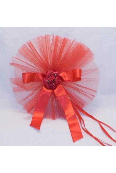 Ecrin Tuhafiye Hobi Kırmızı Bohça Süsü