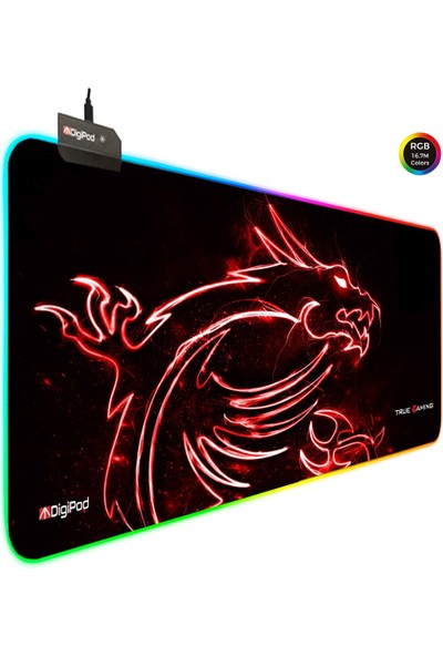 Digipod RGB 90X40 XXL RGB Kaymaz Taban Mouse Pad 4 mm Digipod RGB 90X40 XXL RGB Kaymaz Taban Mouse Pad 4 mm