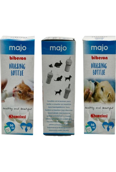 Majo Tavşan Biberon Seti 3 Emzikli 50ML Majo Majo Tavşan Biberon Seti 3 Emzikli 50ML Majo