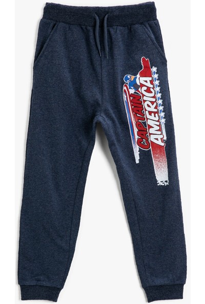 Koton Captain America Avengers Lisanslı Baskılı Eşofman Altı