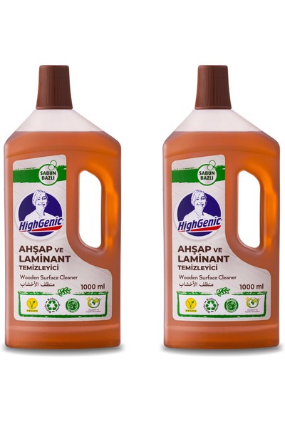 Highgenic Ahşap Laminant Temizleyici 2 x 1000 ml Highgenic Ahşap Laminant Temizleyici 2 x 1000 ml