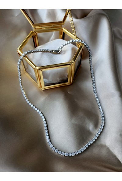 Sun Studio Su Yolu Zirkon Taşlı Kolye