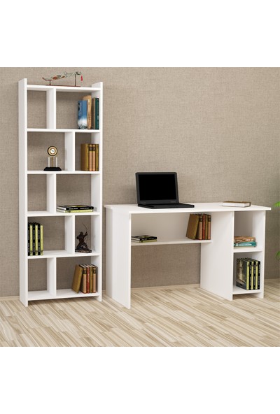 Kalender Dekor Avel Snow 120 cm Çalışma Masası Takımı