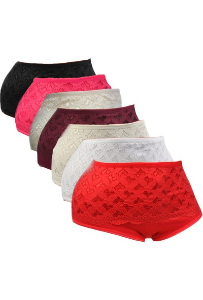 Afrodizyac 7 'li Yüksek Bel Astarlı Toparlayıcı Dantelli Bambu Bato Set Afrodizyac 7 'li Yüksek Bel Astarlı Toparlayıcı Dantelli Bambu Bato Set