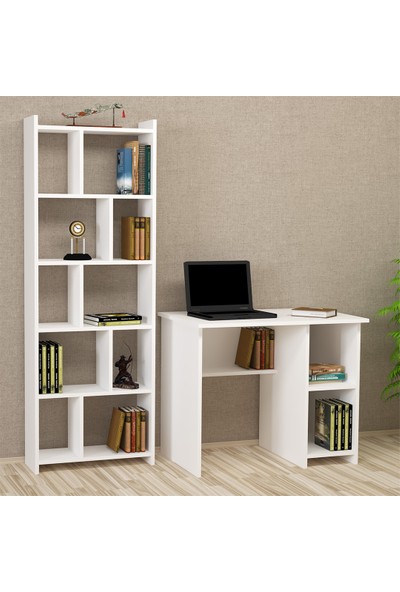 Kalender Dekor Avel Snow 90 cm Çalışma Masası Takımı