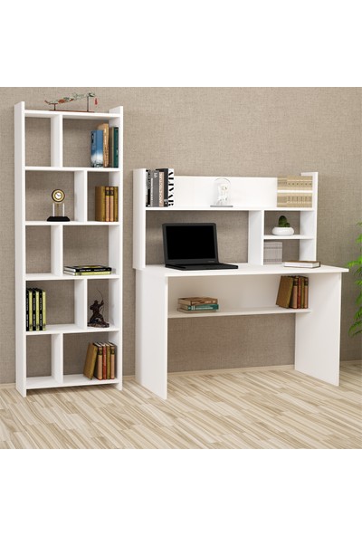 Kalender Dekor Decker Snow 120 cm Çalışma Masası Takımı