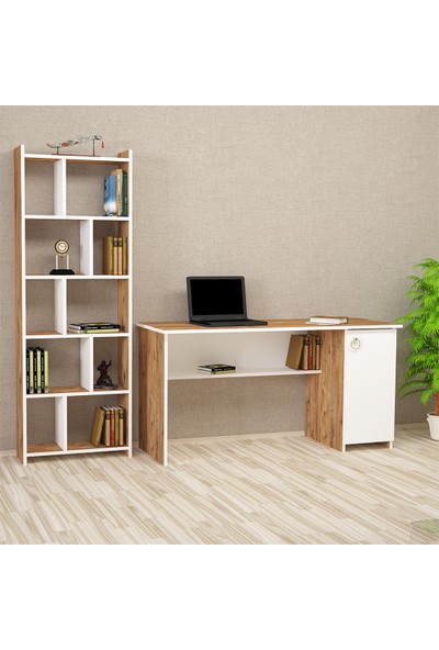 Kalender Dekor Mateo Snow 145 cm Çalışma Masası Takımı