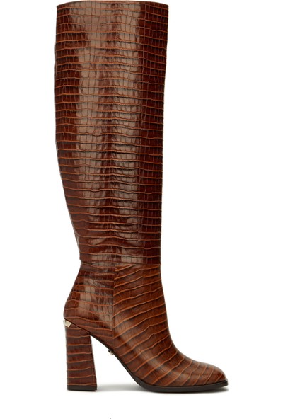 George Hogg Taba Krokodil Dokulu Kadın Deri Çizme
