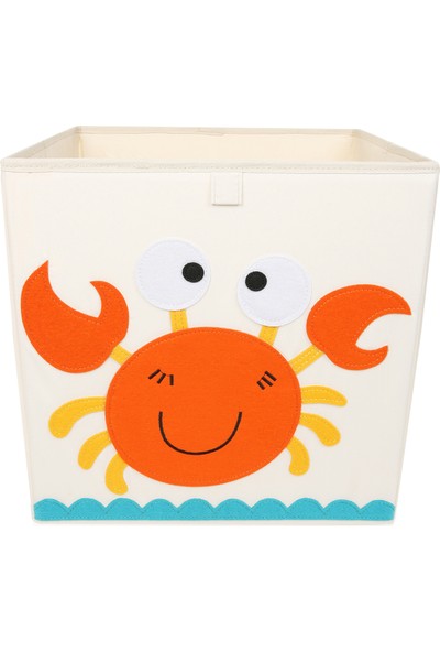 Obebim Sevimli Yengeç Figürlü Katlanabilir Saklama Kutusu