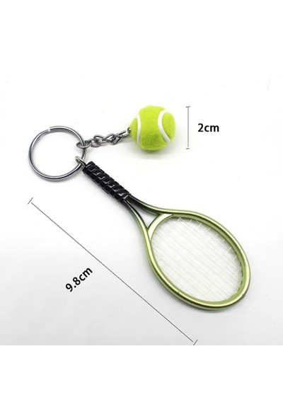 Real West Gerçekçi Tenis Raketi Tasarımlı Şık Anahtarlık Kolye Çanta Süsü Tennis Keychain Real West Gerçekçi Tenis Raketi Tasarımlı Şık Anahtarlık Kolye Çanta Süsü Tennis Keychain