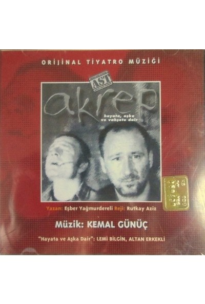 Yeni Dünya Müzik Kemal Günüç – Akrep (Orijinal Tiyatro Müziği) CD Yeni Dünya Müzik Kemal Günüç – Akrep (Orijinal Tiyatro Müziği) CD