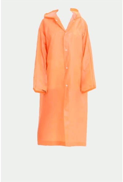 By Marine Kadın Erkek Yağmurluk Kapüşonlu Çıtçıtlı Eva Hardal Yağmurluk BYMMRC881R13