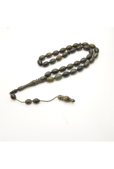 Kehribar Atölyesi Yeşil Pelesenk Ağacı Tesbih