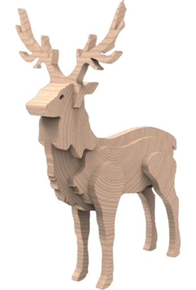 Darksent 3D Ahşap Puzzle Alageyik Darksent 3D Ahşap Puzzle Alageyik