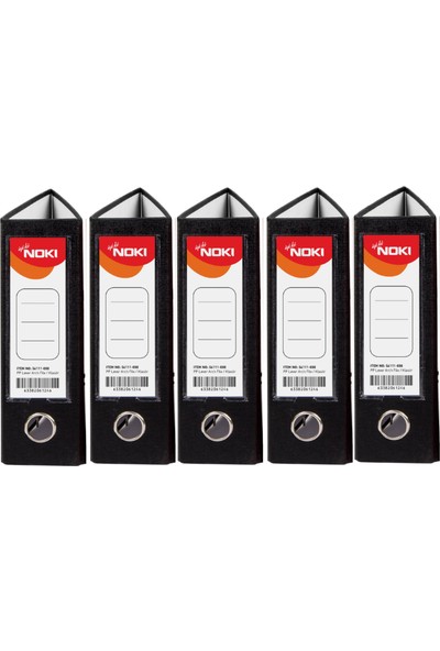 Noki A5 Telgraf Plastik Klasör Siyah 5'li Noki A5 Telgraf Plastik Klasör Siyah 5'li