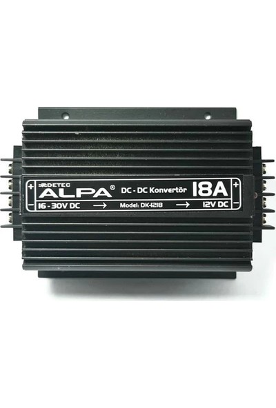 Alpa Dc Dc Konvertör 12V 18A Alpa Dc Dc Konvertör 12V 18A