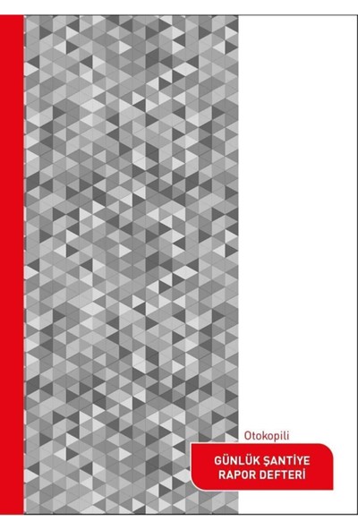 Doru Günlük Şantiye Defteri 2 Nüsha 50 Yaprak Otokopili