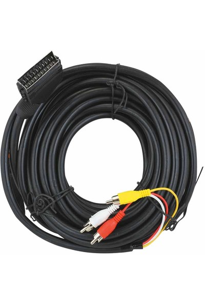 Hey Scart 3rca 10 Metre Kablo Hey Scart 3rca 10 Metre Kablo