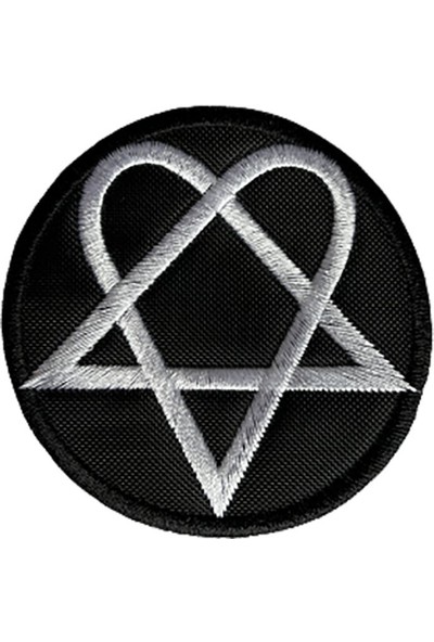 Metal Giyim Him Hentagram Ufak Boy Patch Yama