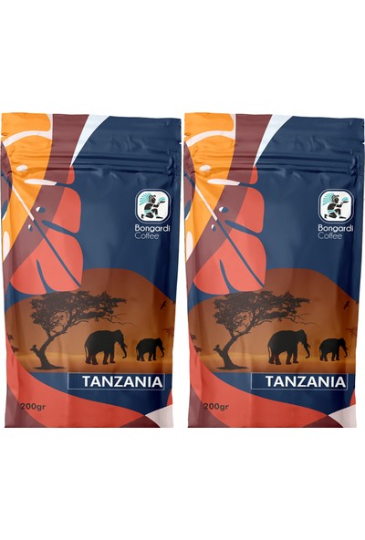 Bongardi Coffee Tanzanya Yöresel Filtre Kahve 2 x 200 gr Öğütülmüş