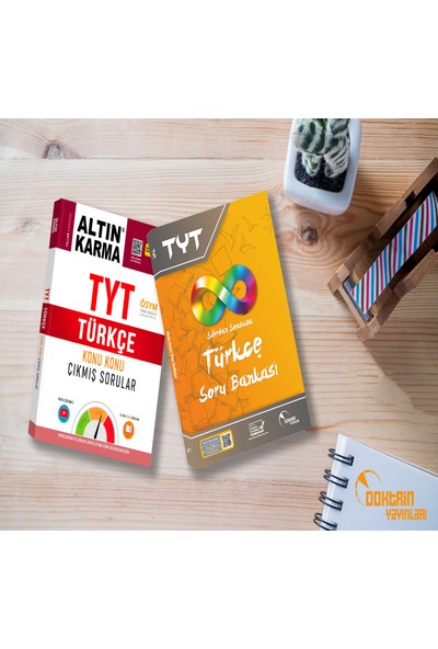 Altın Karma Yayınları Altın Karma TYT Türkçe Çıkmış Sorular ve Türkçe Soru Bankası (2 Kitap) Altın Karma Yayınları Altın Karma TYT Türkçe Çıkmış Sorular ve Türkçe Soru Bankası (2 Kitap)