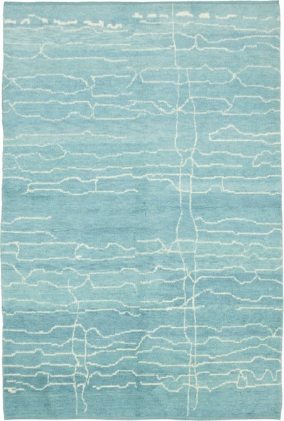 Bespoky Moroccan Mavi 195X290 cm Fas Yün-Pamuk El Dokuma Alan Halısı Bespoky Moroccan Mavi 195X290 cm Fas Yün-Pamuk El Dokuma Alan Halısı